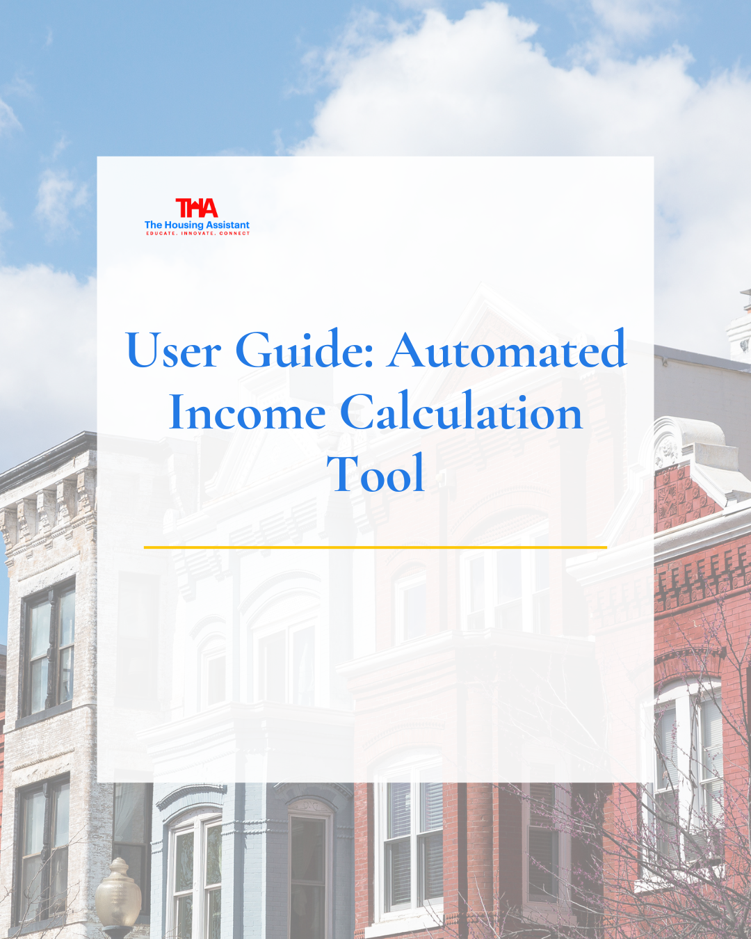 User Guide: Automated Income Calculation Tool - THA
